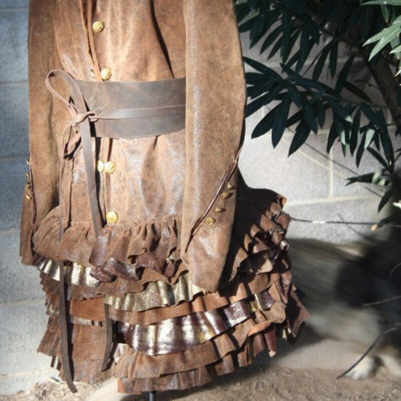 Leather Ruffle - Etsy