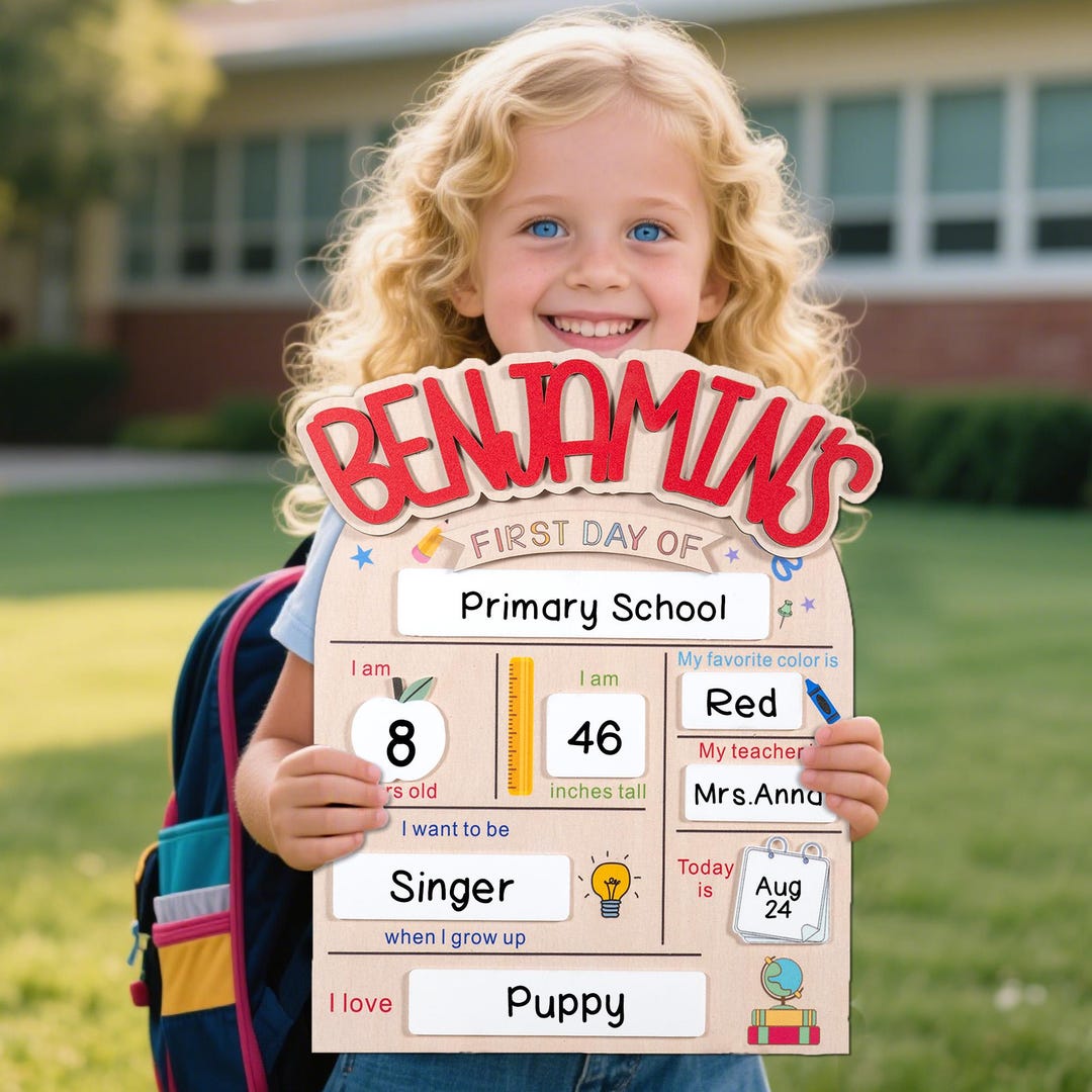 Custom First & Last Day of School Sign,back to School Sign,preschool ...