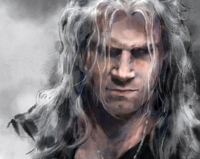 Witcher Geralt Painting Wall Art Home-decor Poster - Etsy