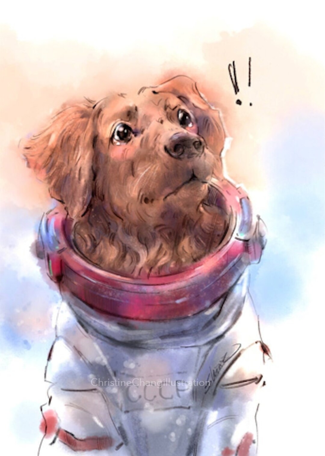 A Very Good Dog, 5"x7" Art Print - Etsy