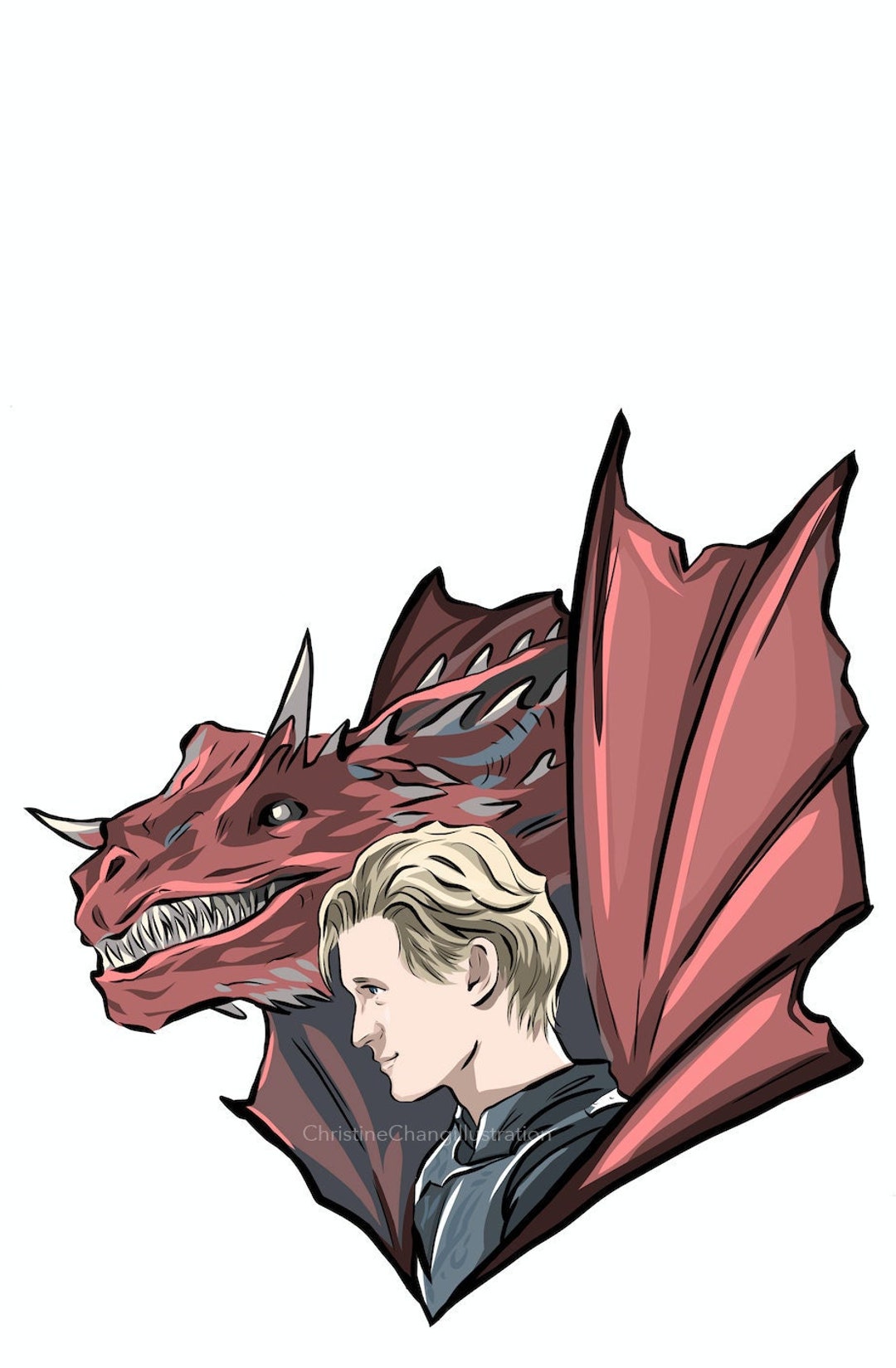 Daemon and Caraxes 5x7 Mini Print - Etsy