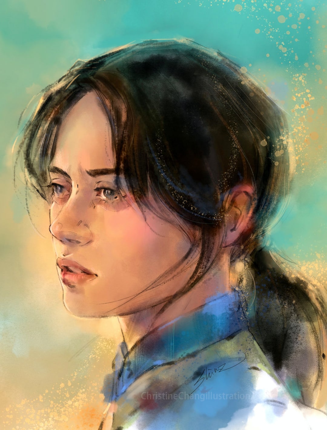 Lucy Maclean, Ella Purnell 8.5"x11" Art Print - Etsy