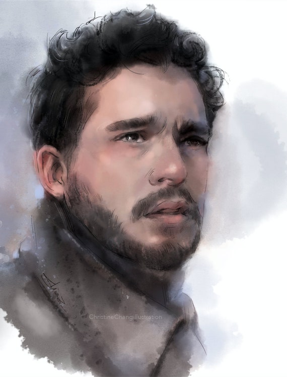 Dane Whitman Kit Harington 8.5x11 Art Print | Etsy