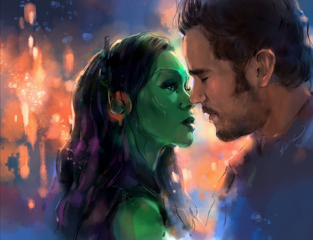 Gamora and Peter, the Melody is Pleasant! 8.5"x11" Art Print - Etsy