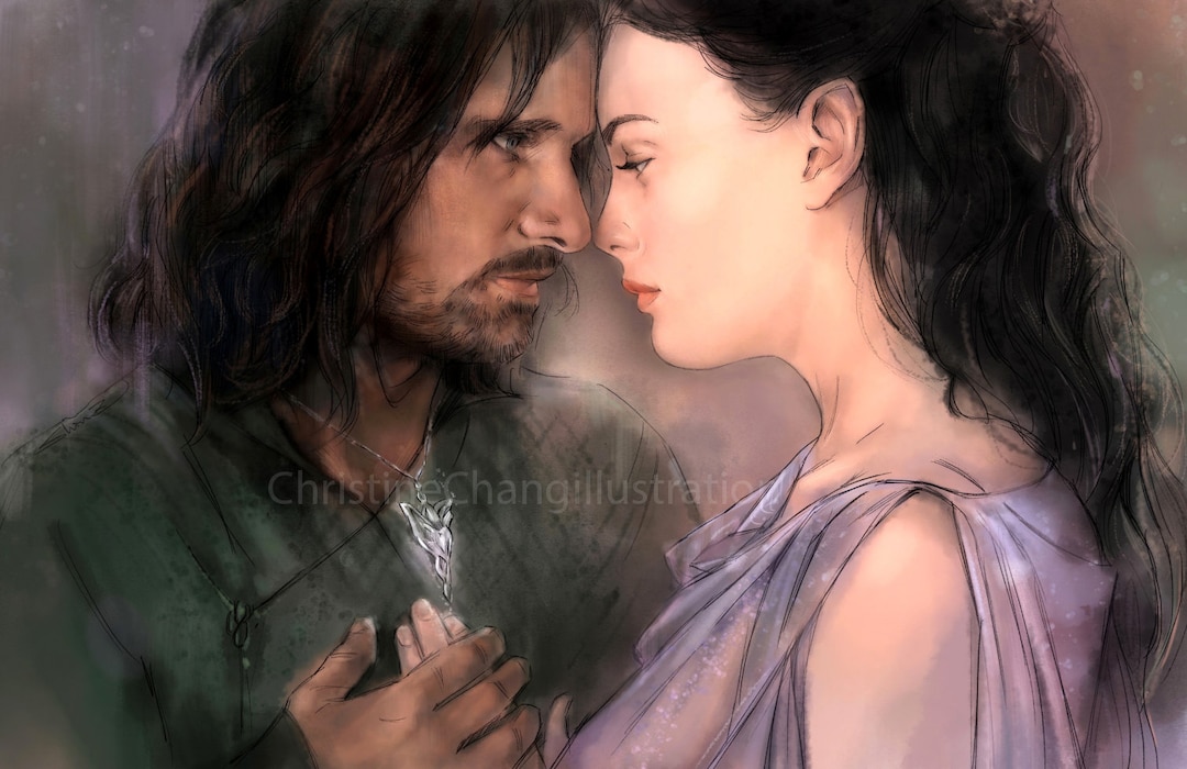 Trust Us, Evenstar, 11"x17" Aragon and Arwen Art Print - Etsy