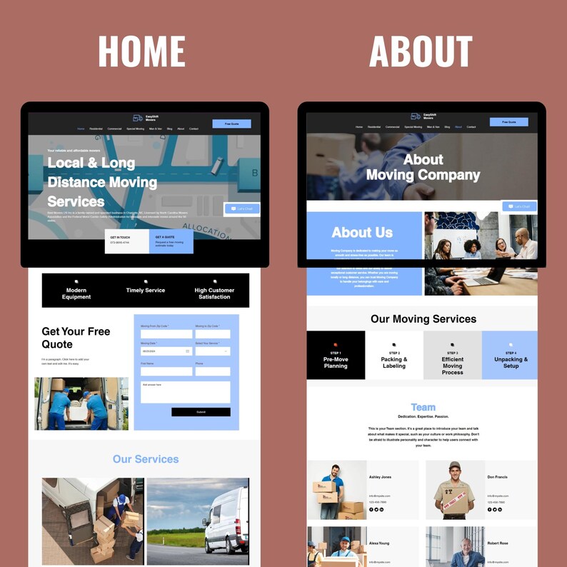 MOVEO - Moving Company Website Template – Ready to Launch in 24 Hours ...