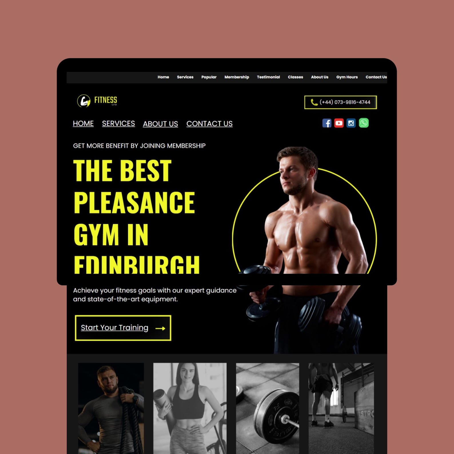 FITPRO – Gym Trainer Canva Website Template – Ready to Launch in ...