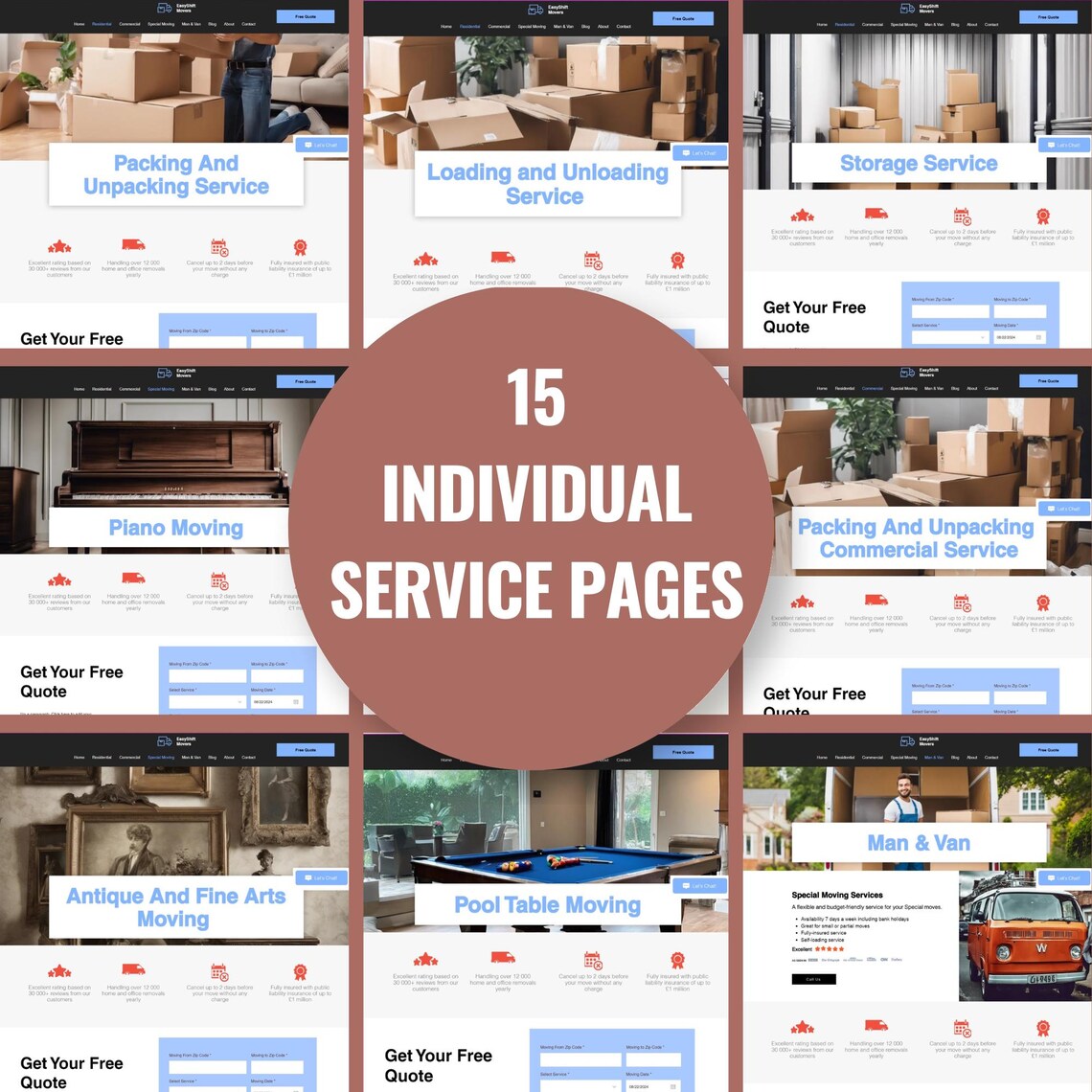 MOVEO - Moving Company Website Template – Ready to Launch in 24 Hours ...