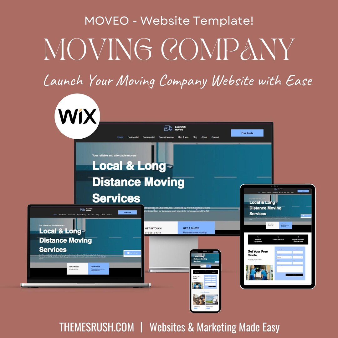 MOVEO - Moving Company Website Template – Ready to Launch in 24 Hours ...