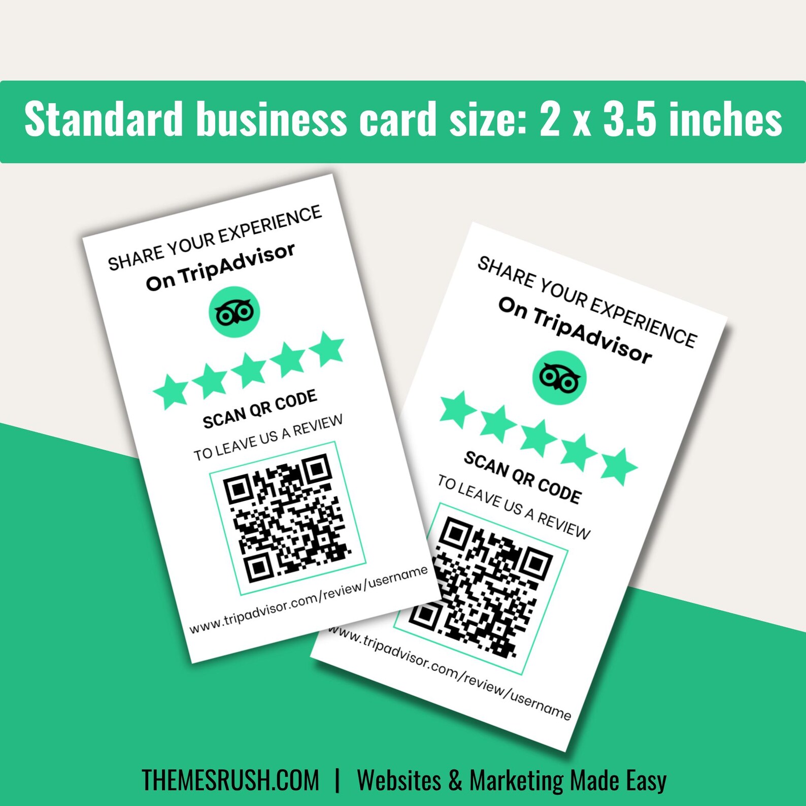 Tripadvisor Review Cards - Editable Canva Template (digital Download ...