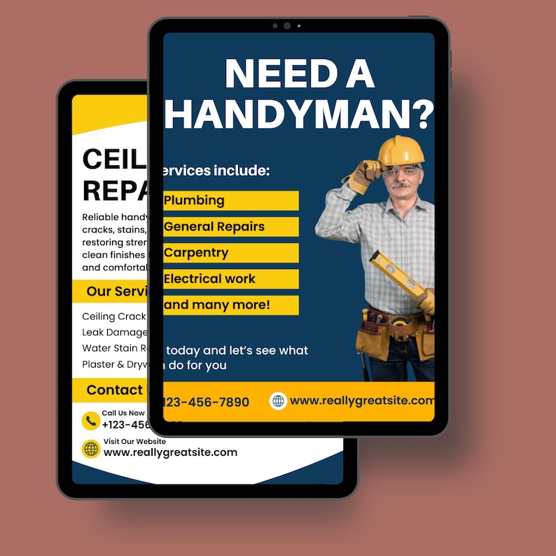 Handyman Social Media Templates – 40 Editable Canva Designs for ...