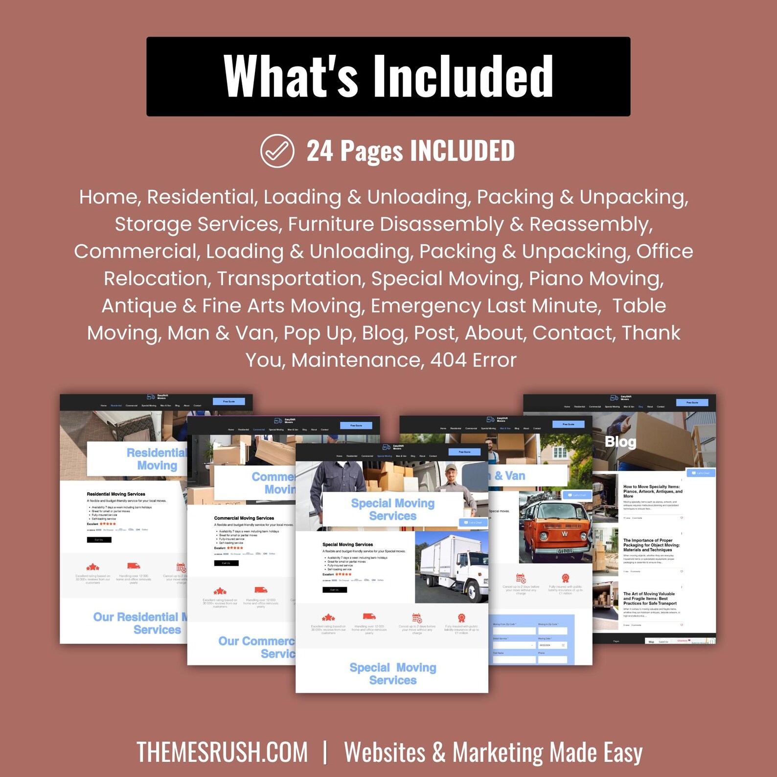 MOVEO - Moving Company Website Template – Ready to Launch in 24 Hours ...