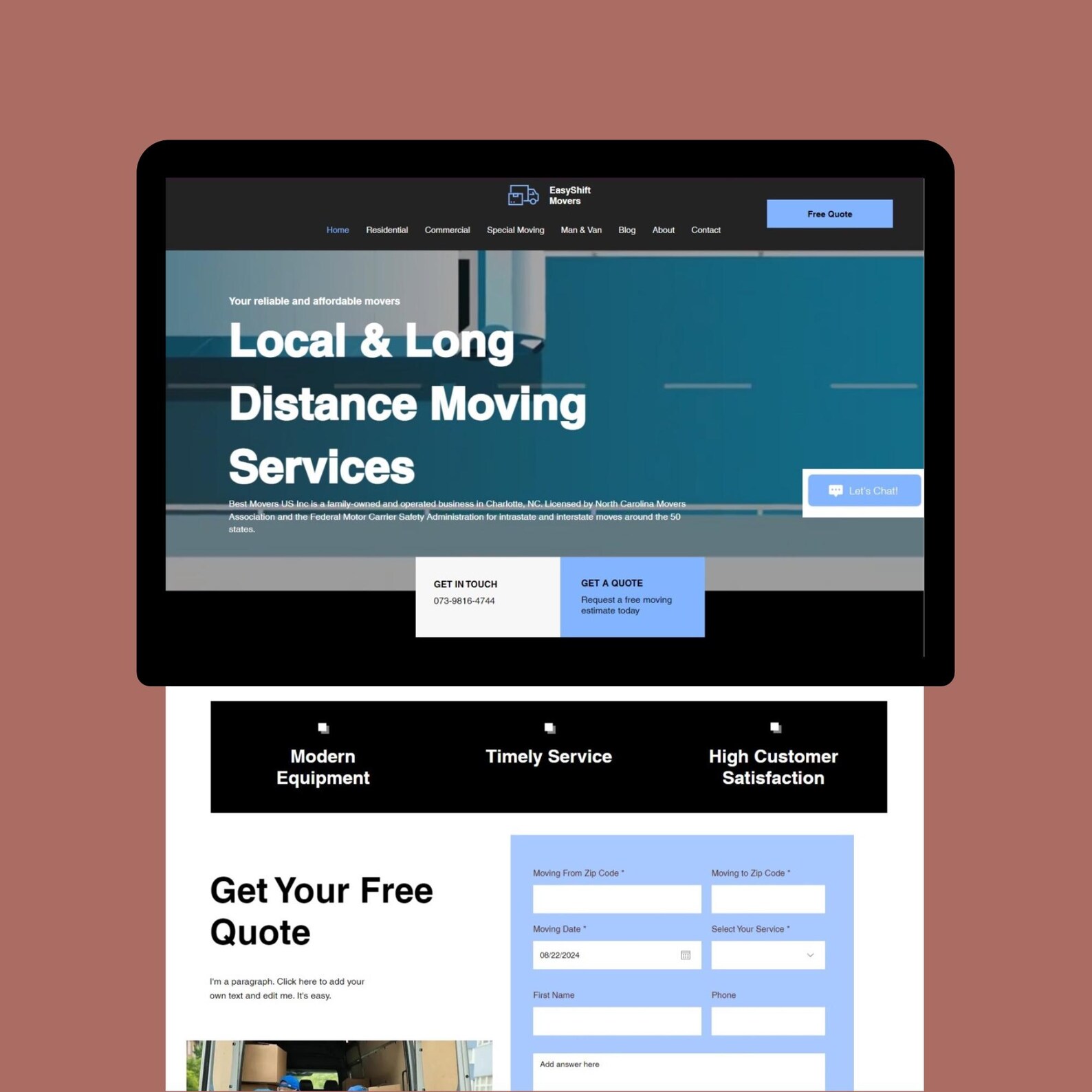 MOVEO - Moving Company Website Template – Ready to Launch in 24 Hours ...