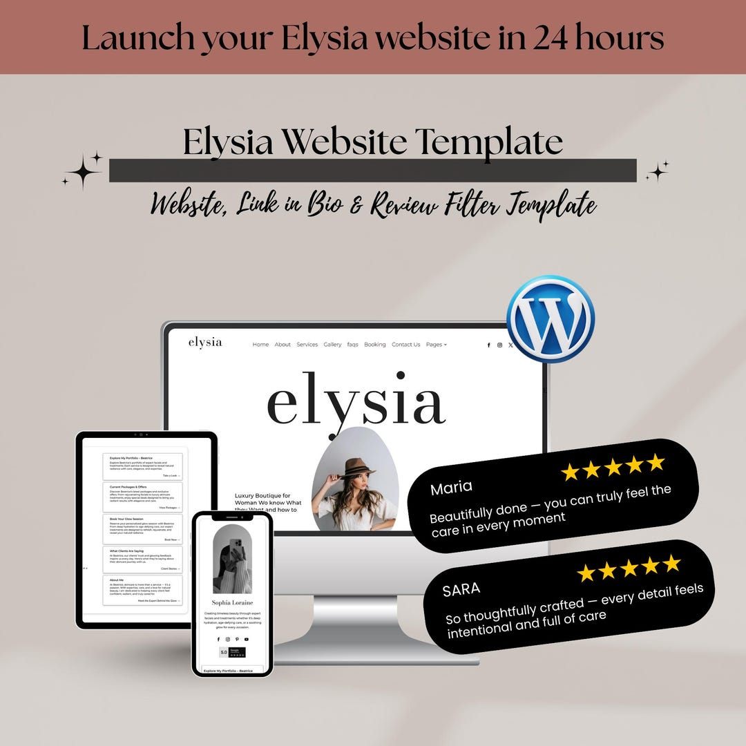E-commerce Elysia Website Template – Modern Online Store Design for ...