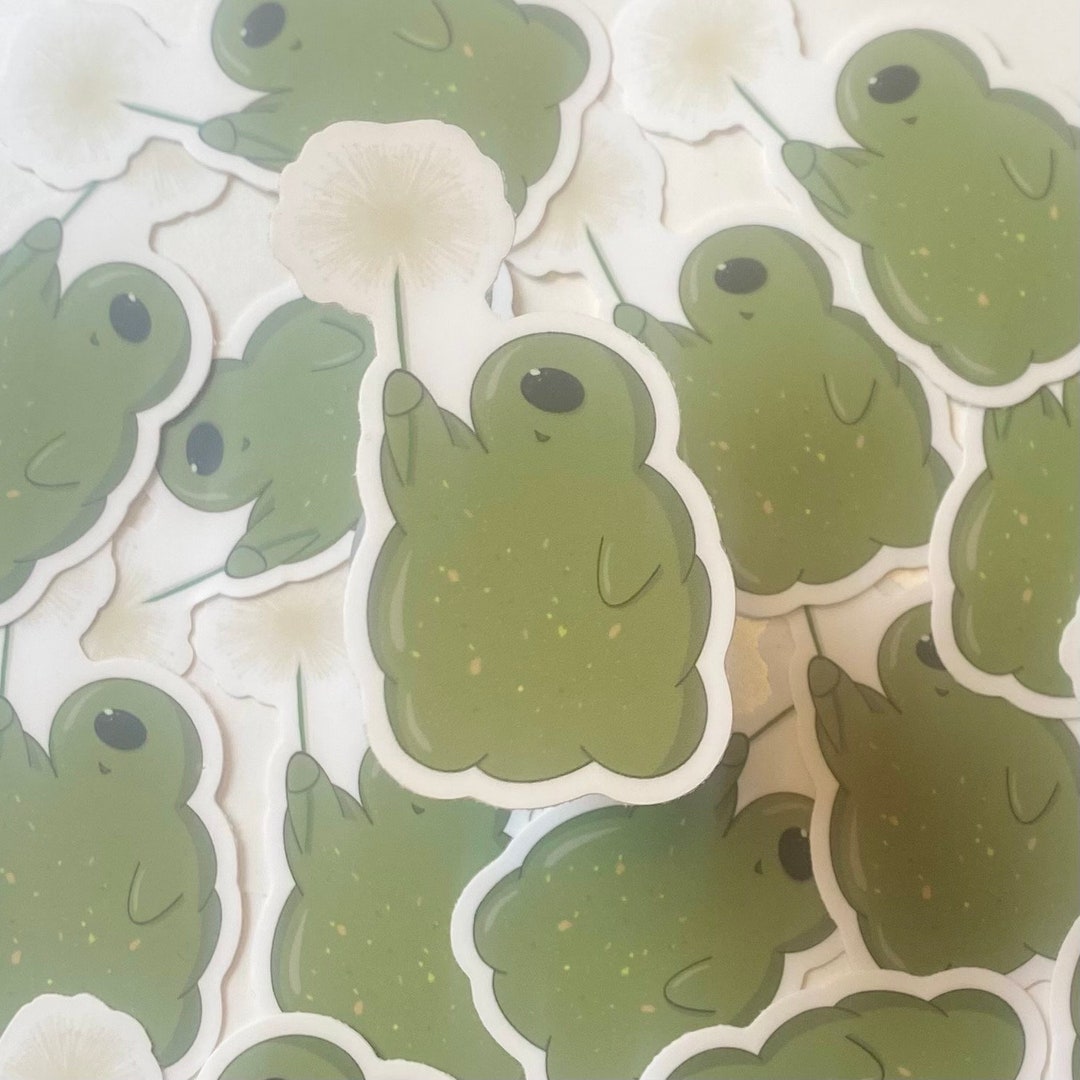 Kawaii Chaos Amoeba Sticker: Dandelion Seed, Waterproof Matte Vinyl - Etsy