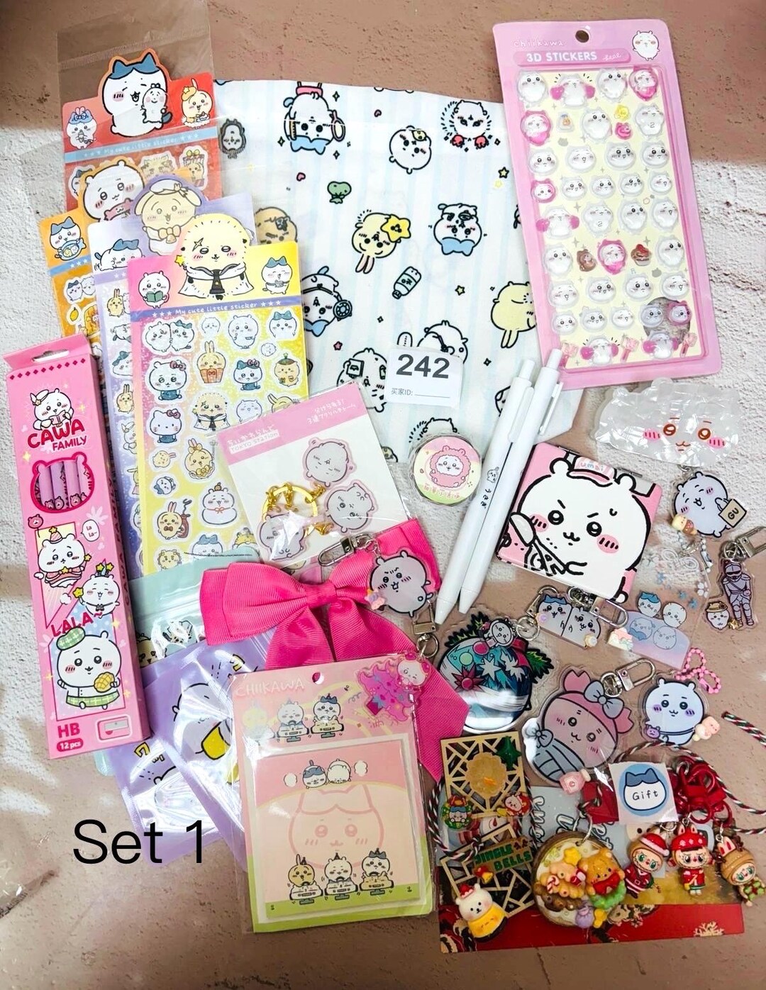 Chiikawa Bundle Set Chiikawa Collections Stationary,bags,keychains,back ...