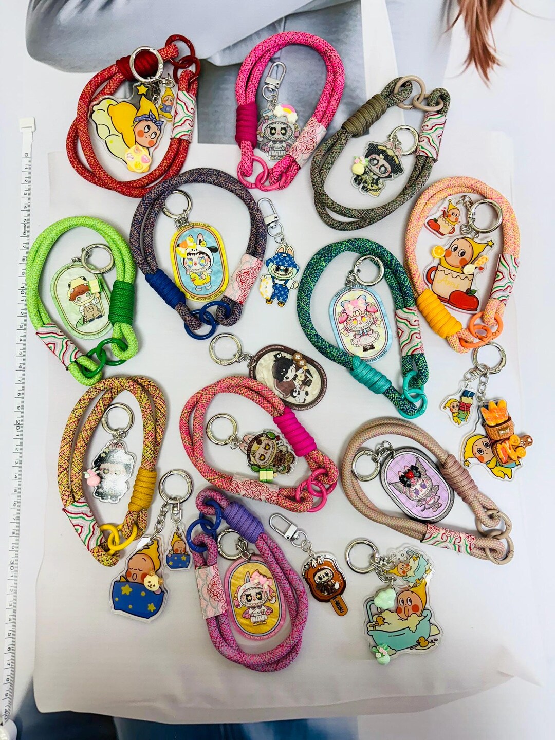 Labubu Phone Charm Labubu Bag Charm Labubu Keychain Handmade Charm ...