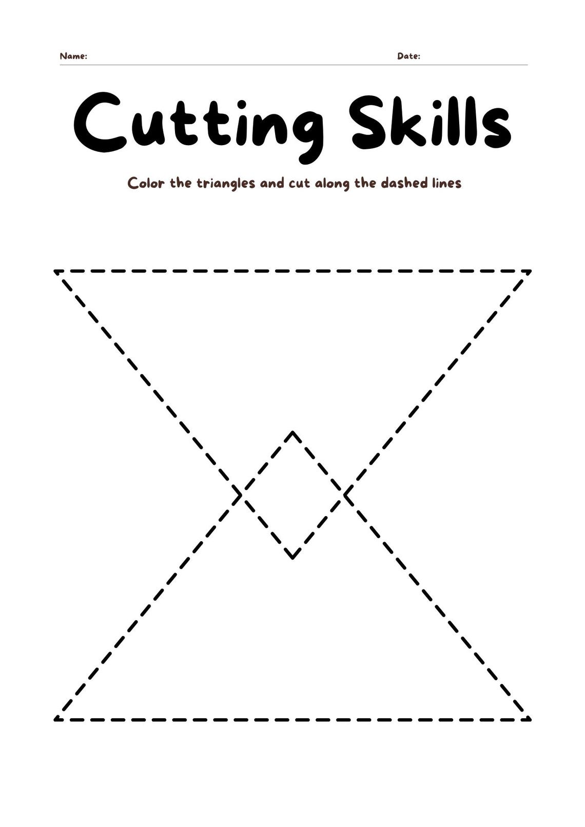 Scissor Skills Workbook | 31 Page Cutting Practice for Kids (PDF) - Etsy