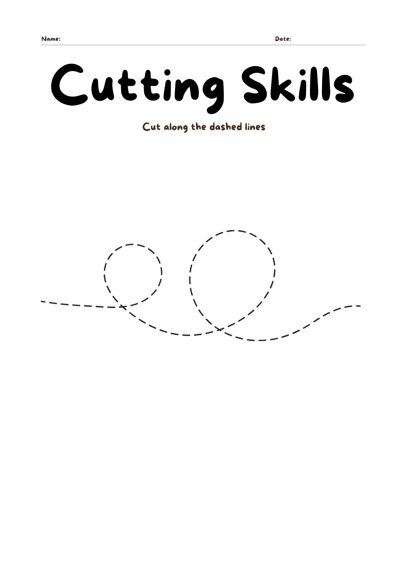 Scissor Skills Workbook | 31 Page Cutting Practice for Kids (PDF) - Etsy