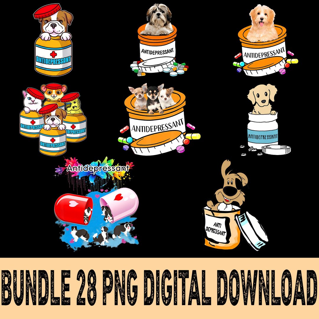 Antidepressants Dog Premium Png, Mental Health Awareness Png ...