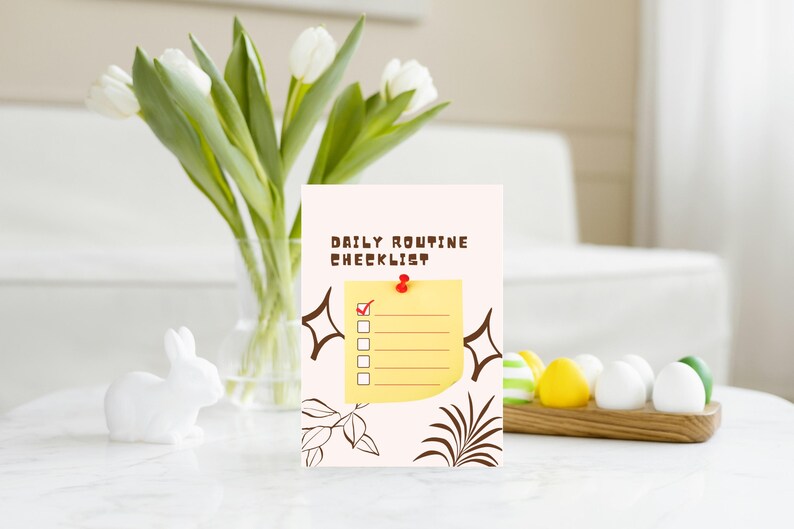 Daily Routine Chart for Kids | Morning & Night Checklist | Weekly ...