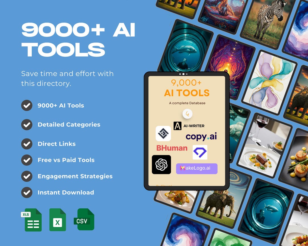9000+ AI Tools Directory – the Ultimate AI Resource List | Excel ...
