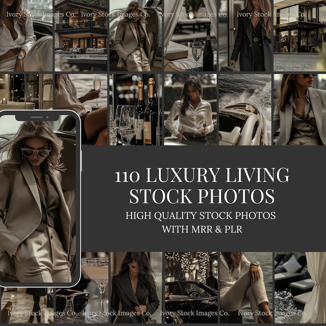 Luxury Lifestyle Stock Photos: Faceless AI Images (110, MRR PLR) - Etsy