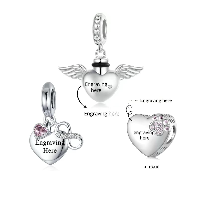 Pandora Engraved Necklace Personalized - Etsy