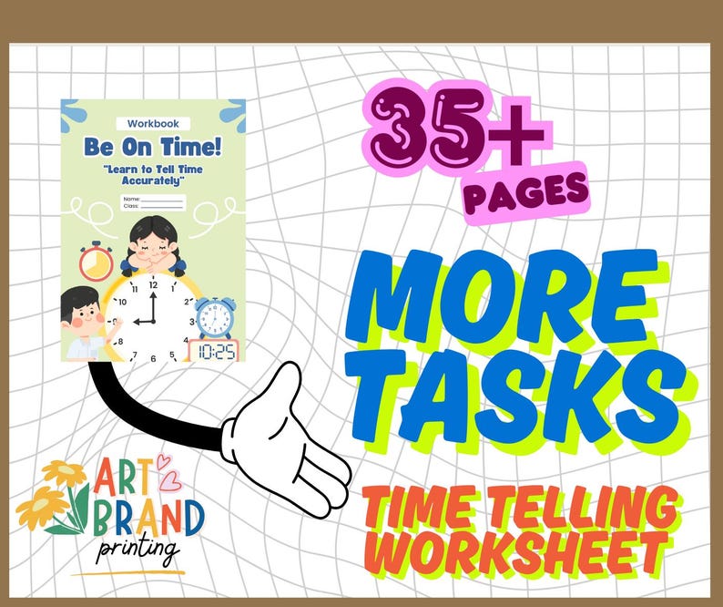Printable Telling Time Worksheets for Kids | Learn to Tell Time With ...