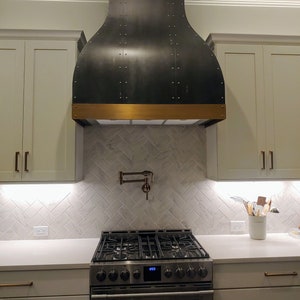 Custom Zinc and Brass Range Hood - Etsy