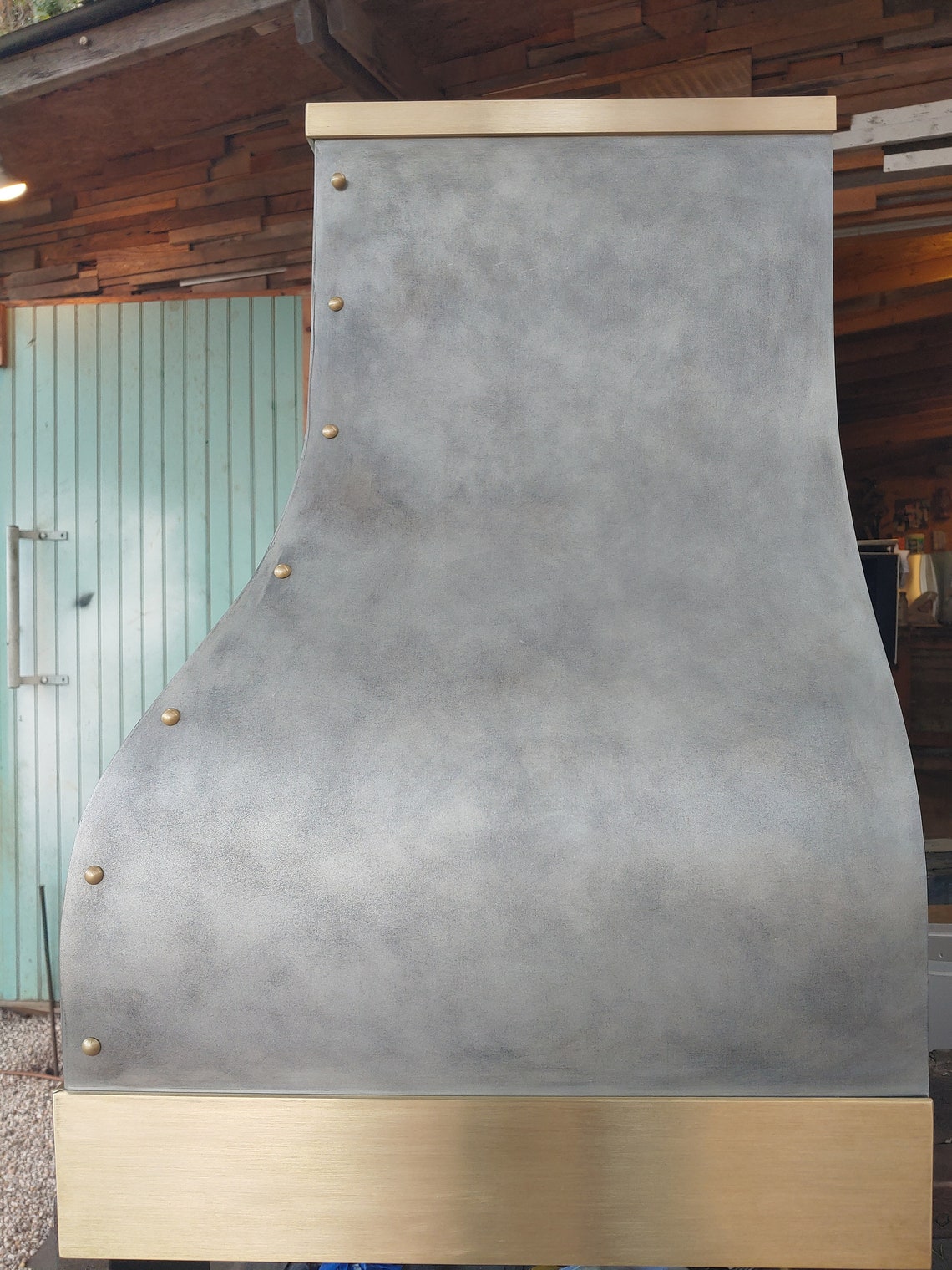 Custom Zinc and Brass Range Hood - Etsy