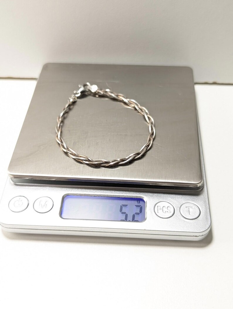 Italian Sterling Silver 925 Braided Twisted Herringbone Elegant ...