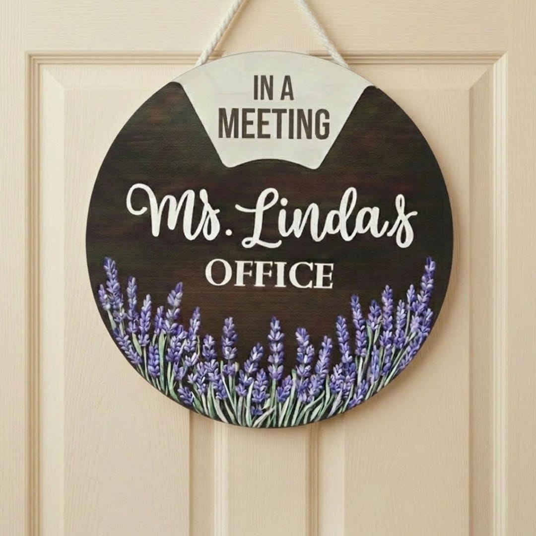Personalized Vintage Door Sign With Custom Name, Open Closed Office ...