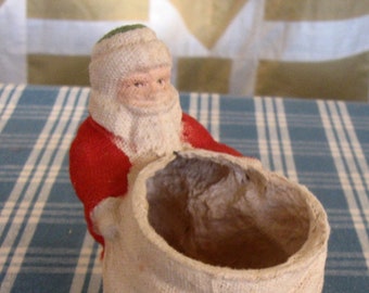 Paper Mache Santa Candy Container - Etsy