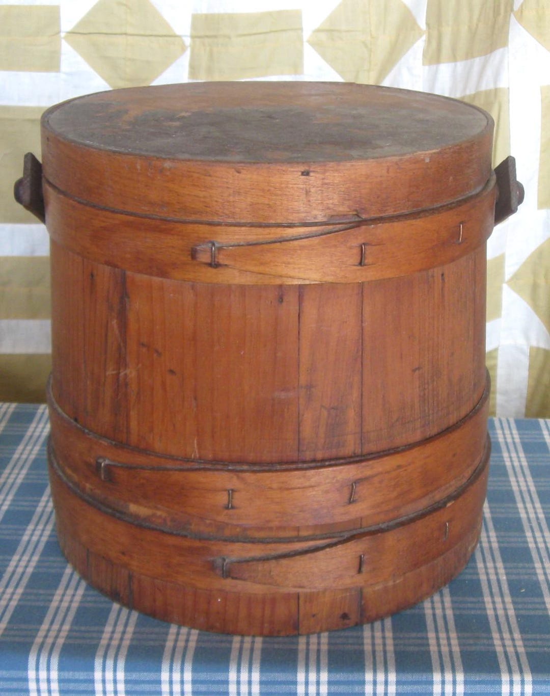 Antique Primitive Wooden Sugar Firkin Bucket Pail Farmhouse Storage - Etsy
