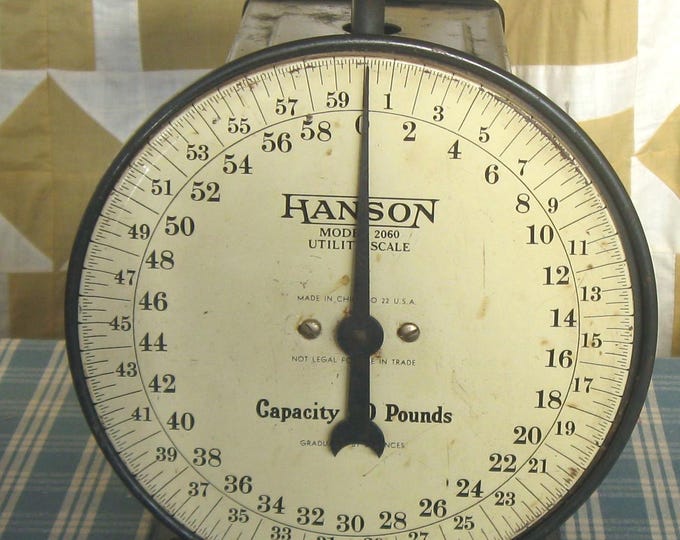 Kitchen Scale Antique Vintage Hanson Primitive Kitchen Scale, Produce ...