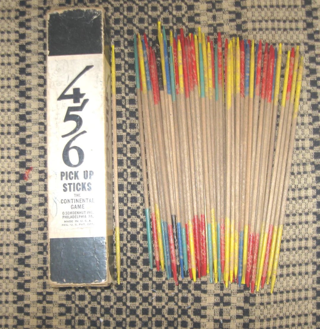 Vintage Pick up Sticks Game Toy Schoenhut - Etsy