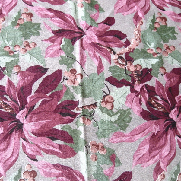 Vintage Barkcloth Fabric - Etsy