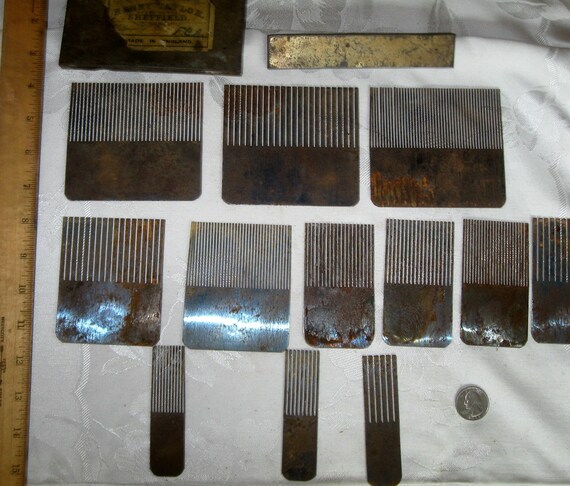 12 Antique SHEFFIELD HENRY TAYLOR Wood Graining Combs England - Etsy