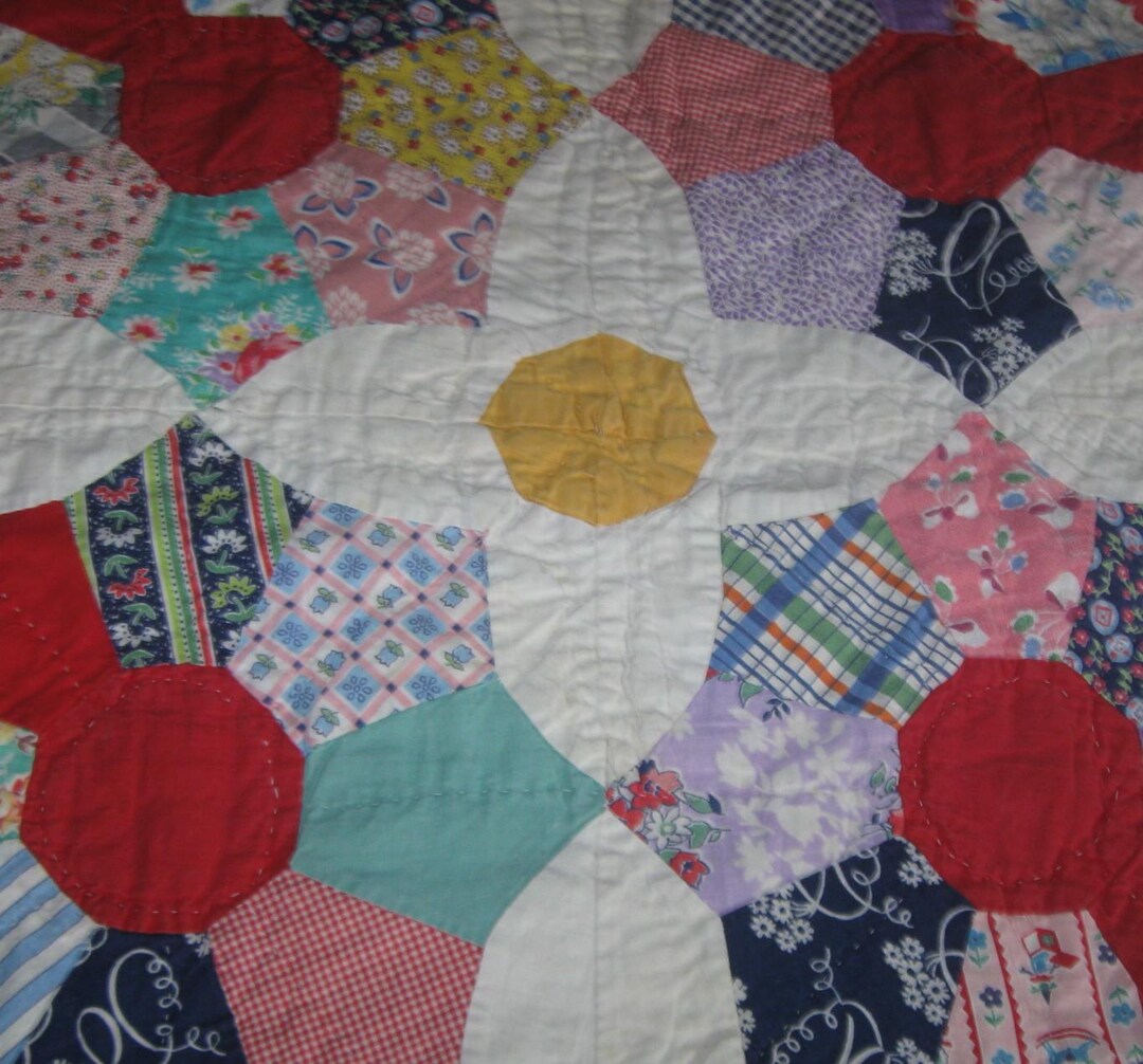 Vintage Quilt Piece Repurpose Patchwork Cutter Quilt - Etsy