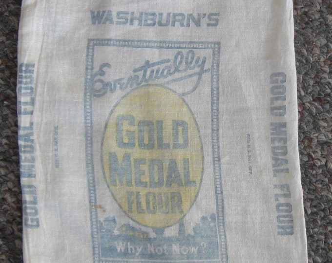 Vintage Gold Medal General Mills Flour Bag Sack Feedsack Advertising ...