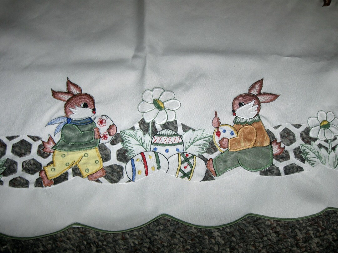 Peter Rabbit Embroidered Tea Party Tablecloth - Etsy