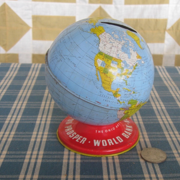 Globe Bank - Etsy