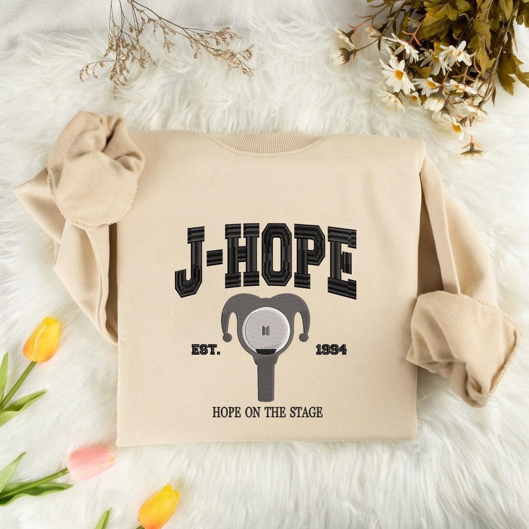 Embroidered Jhope Sweatshirt, Hope on the Stage Merch, J-hope Crewneck ...