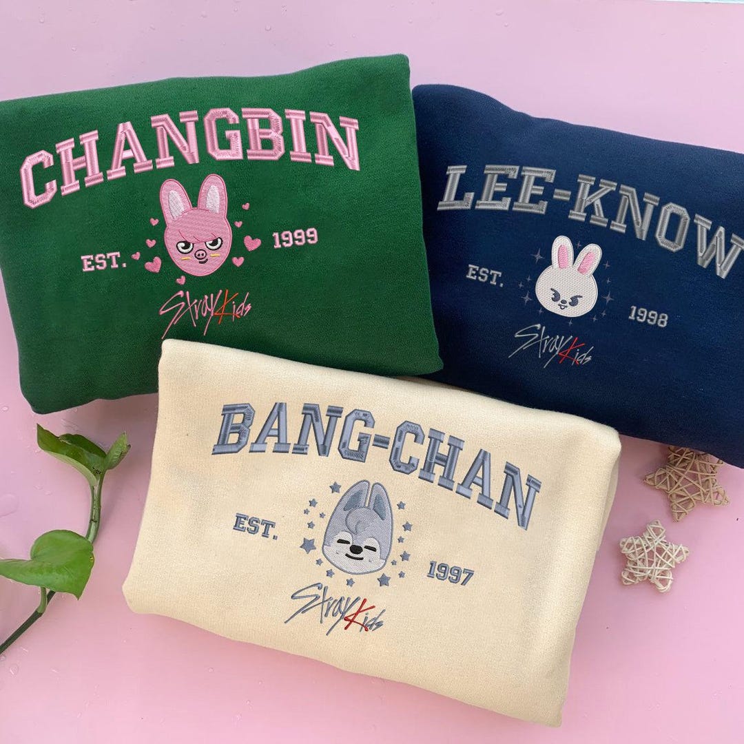 Embroidered Skzoo Characters Shirt, Kpop Group Merch, SKZ Concert ...