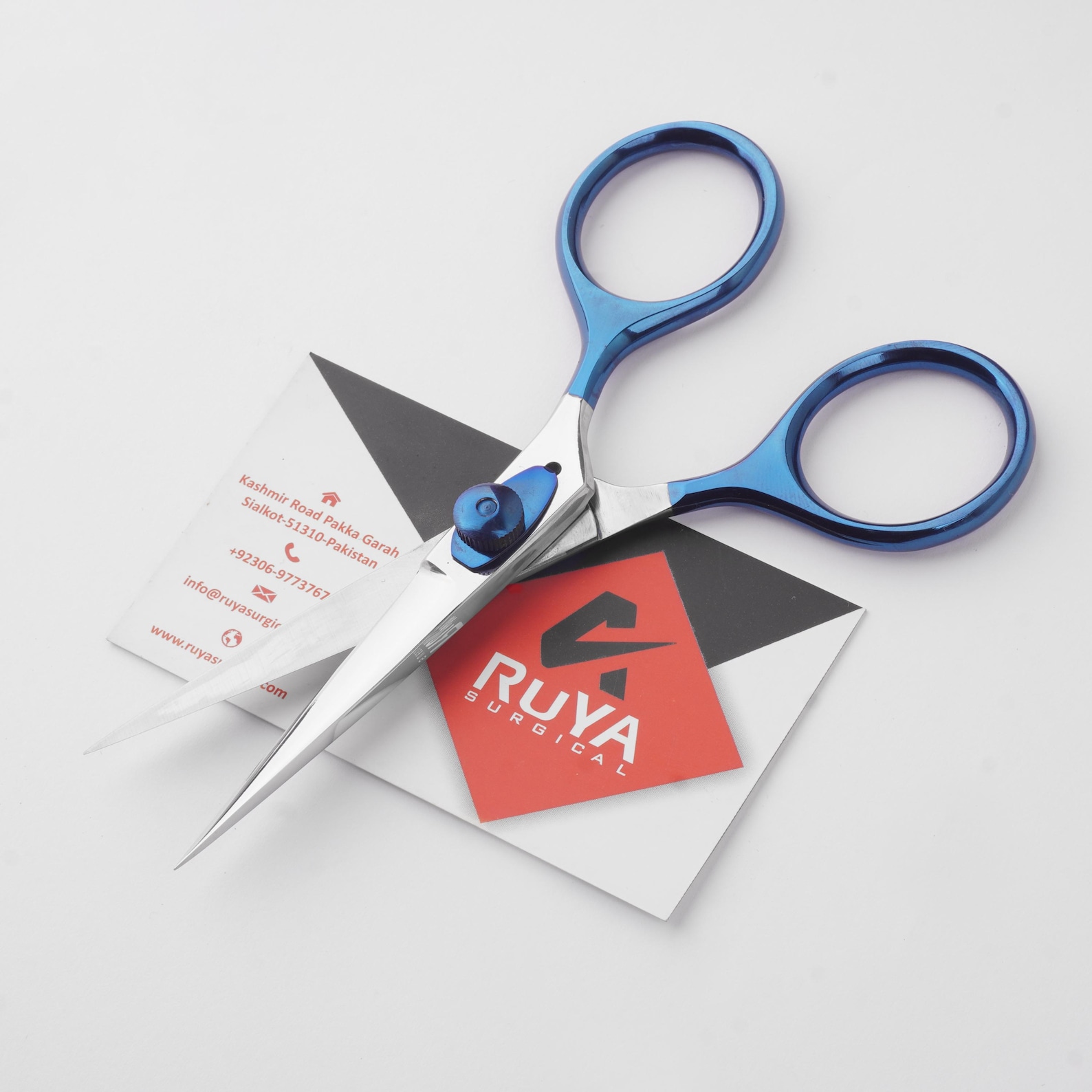 Blue Color Stainless Steel Hotel Kitchen Chef Offset Sharp Scissor High ...