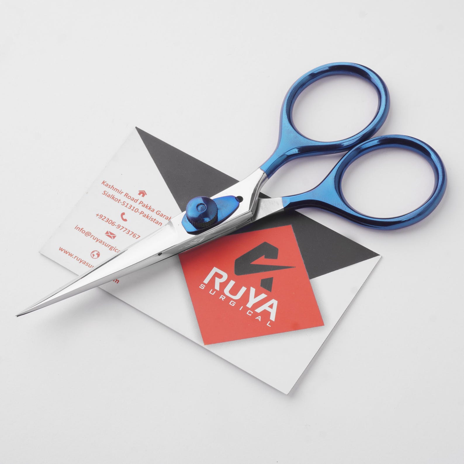 Blue Color Stainless Steel Hotel Kitchen Chef Offset Sharp Scissor High ...