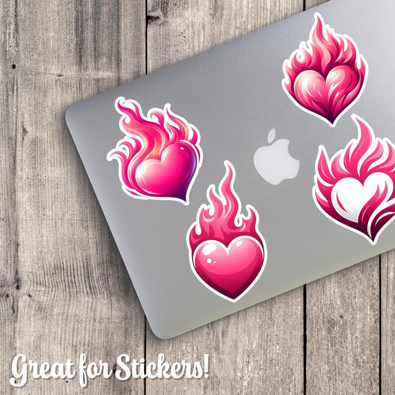 Flaming Pink Hearts Clipart - 15 Burning Pink Heart Graphics With ...