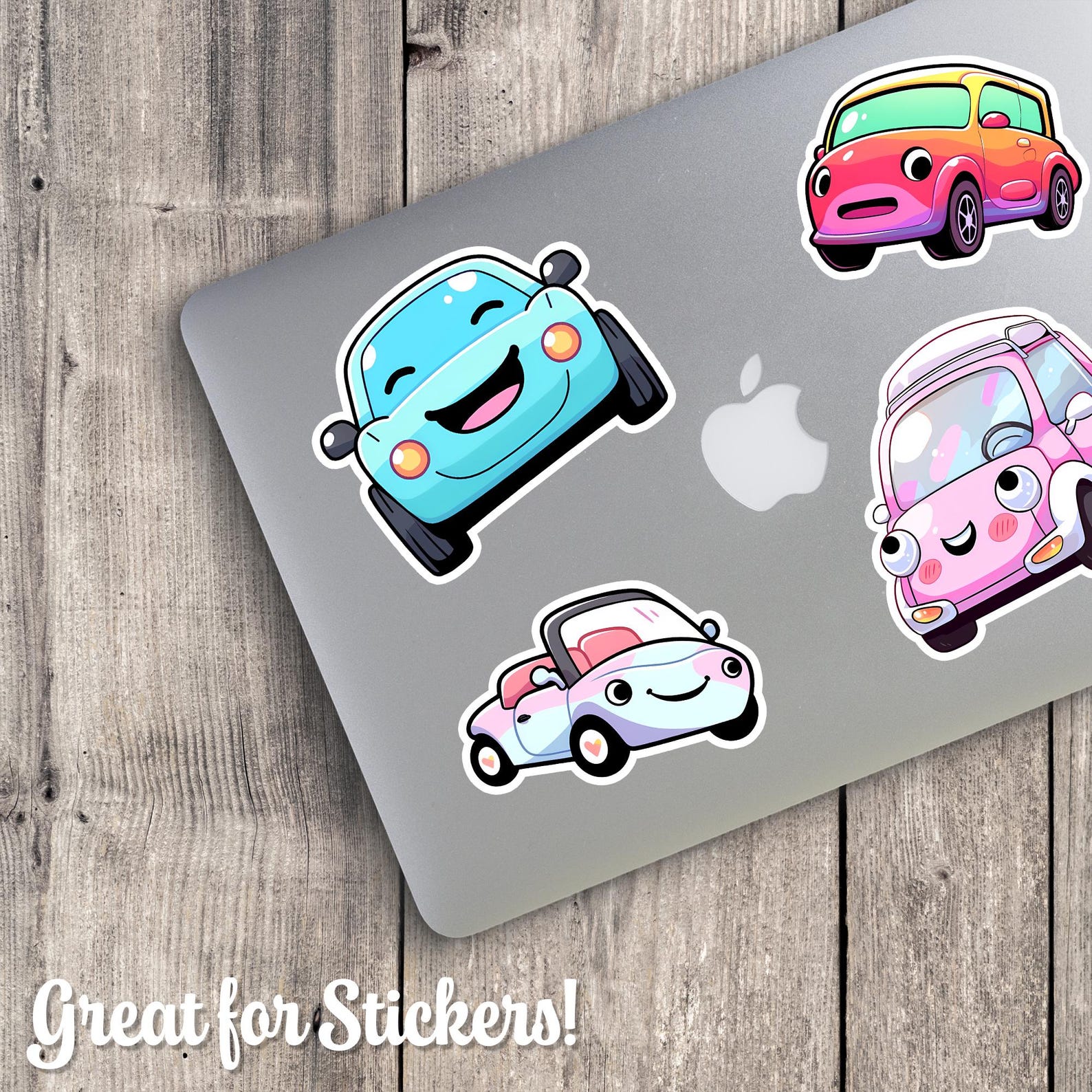 Kawaii Cars Clipart - 20 Cute and Colorful Car Graphics for DIY ...