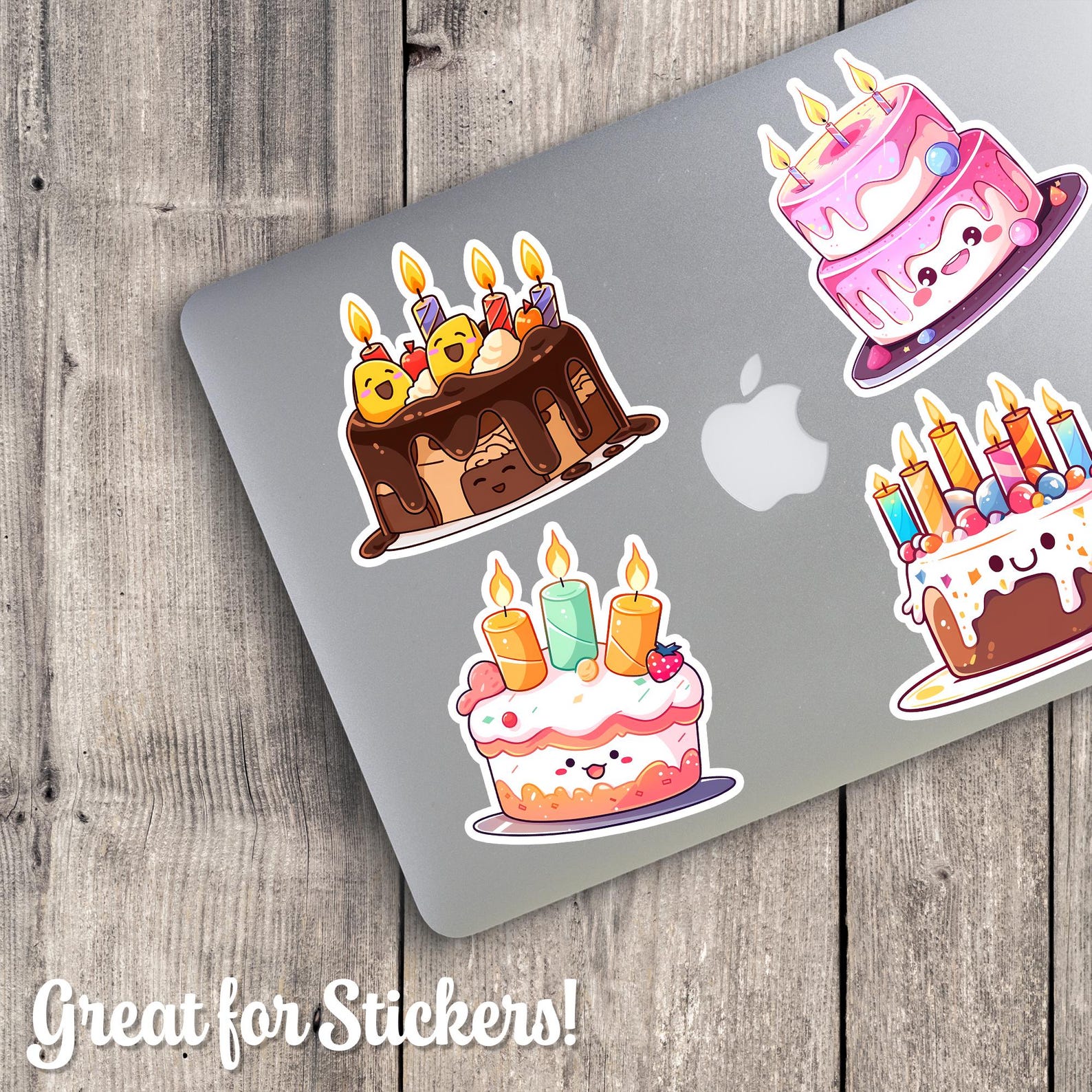 Kawaii Birthday Cakes Clipart - 20 Cute and Colorful Birthday Cake ...